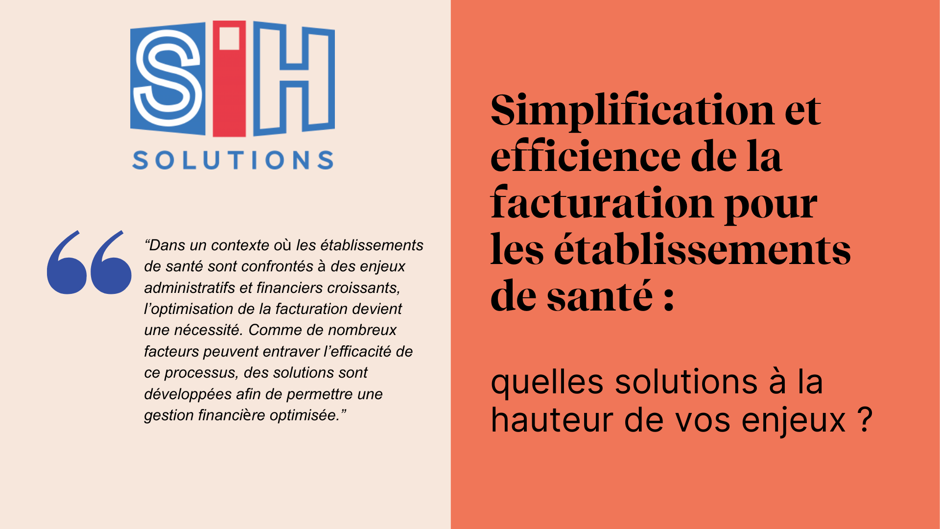 Fiabilisez la chaine Admission Facturation Recouvrement